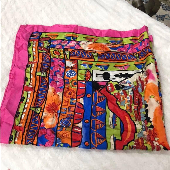 Cristopher Vine | Accessories | Christopher Vine Vintage Square Scarf ...